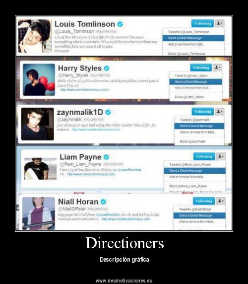 Directioners : Desmotivaciones de Directioners
