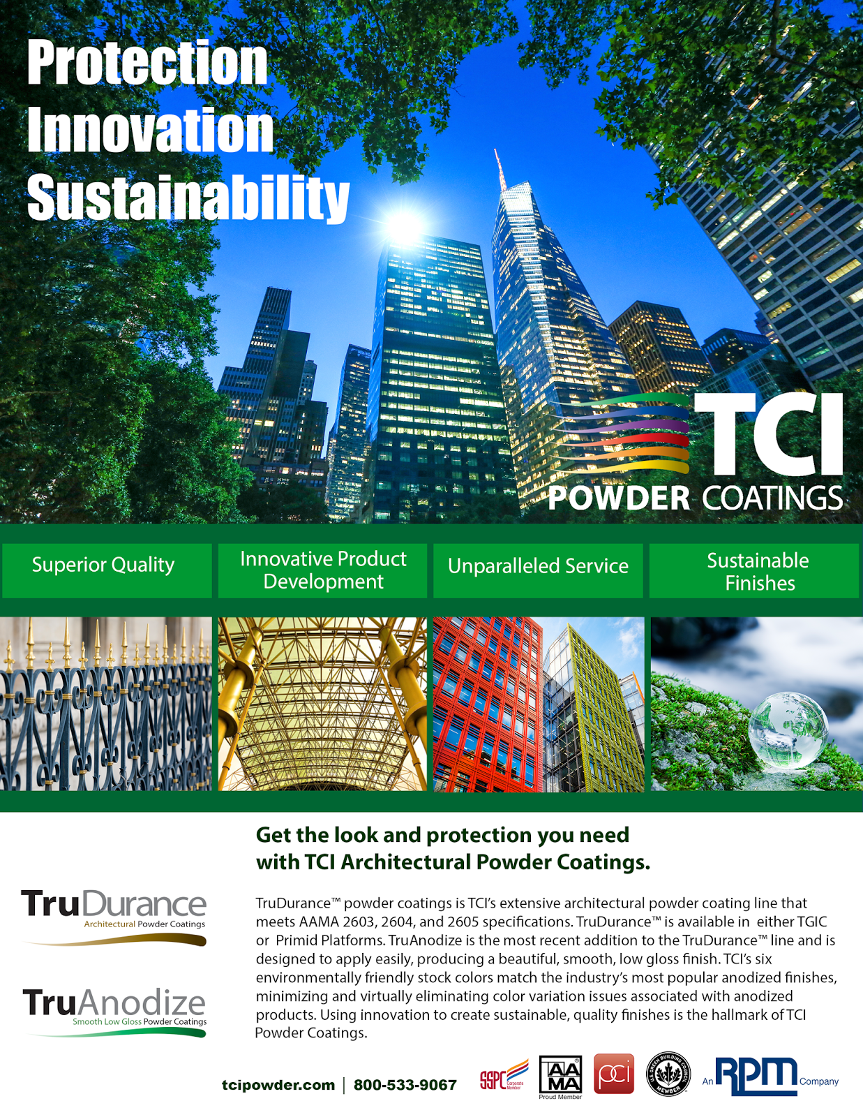 TCI Powder Coatings Blog: TCI's TruDurance™ Architectural Powder Coatings