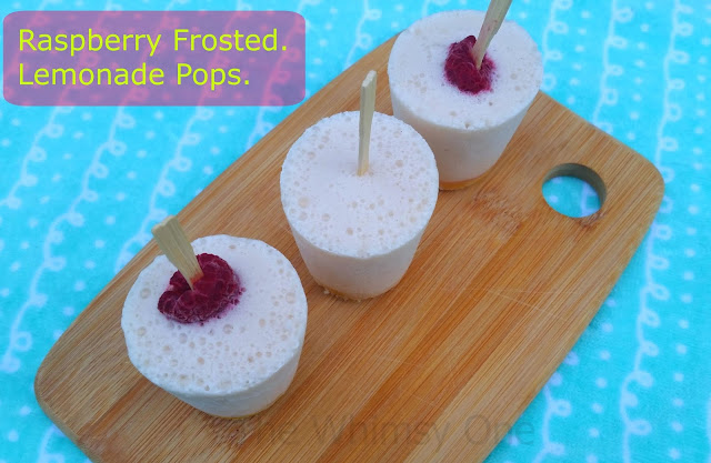 Raspberry Frosted Lemonade Pops | The Whimsy One