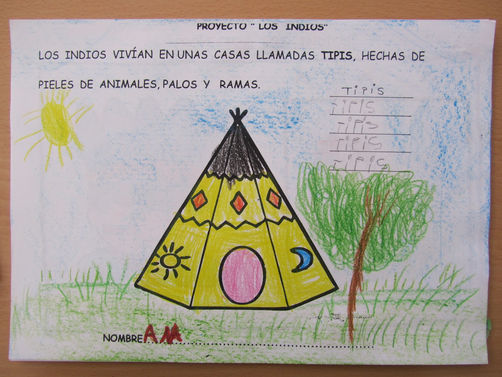 Yo aprendo, tú aprendes: PROYECTO "LOS INDIOS"