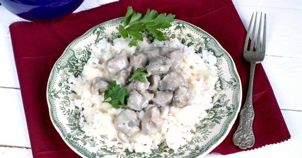 Codzienne Gotowanie: Żołądki drobiowe w sosie chrzanowym