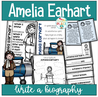 Paula's Place Teaching Resources: Amelia Earhart - 24th July