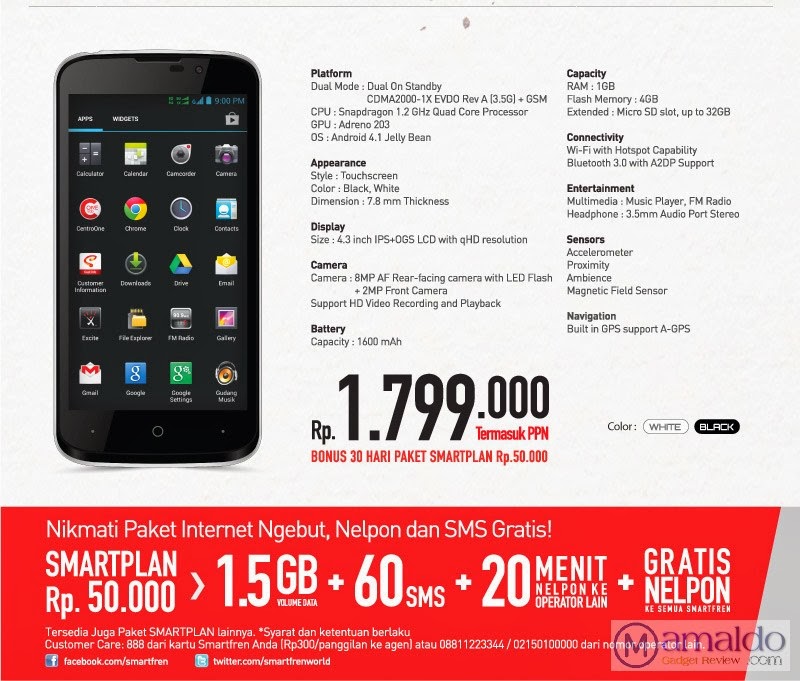 Gambar SMARTFREN Andromax T | Blogtainment