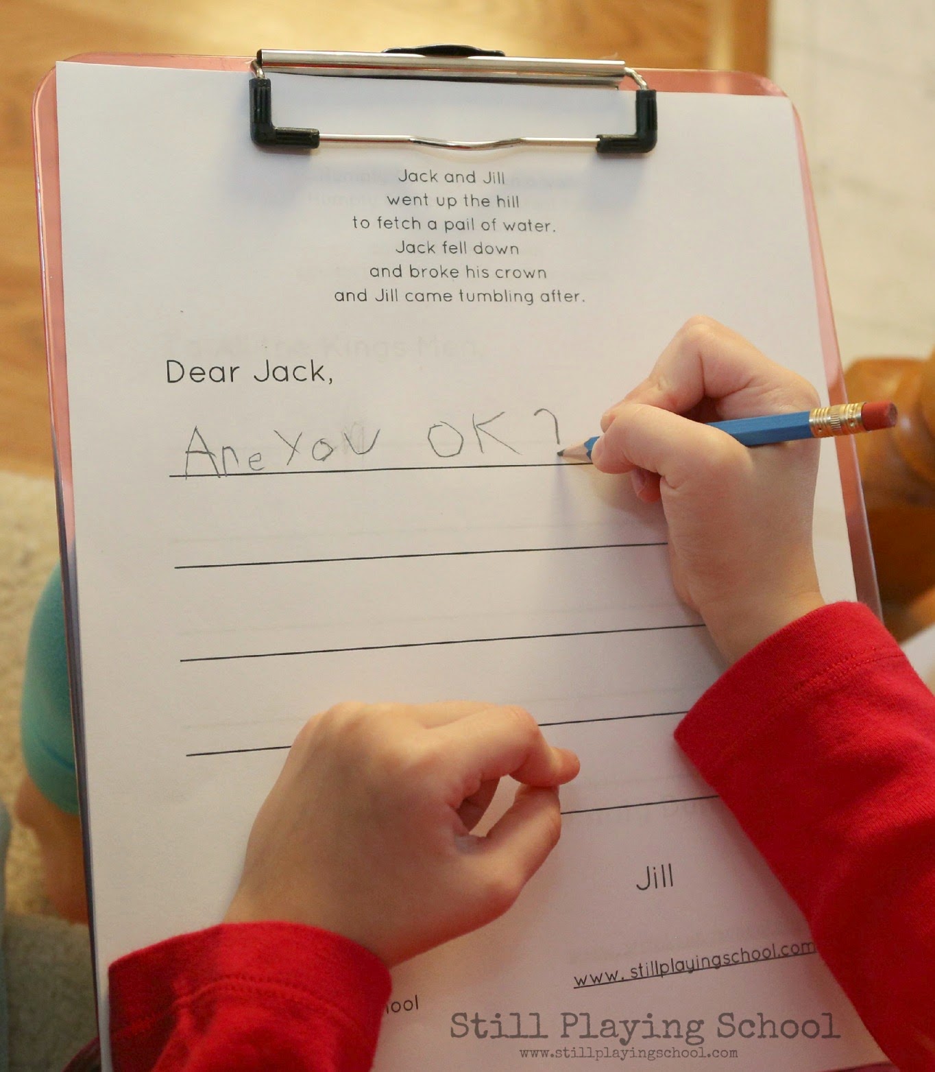 Nursery Rhyme Letter Writing | Still Playing School