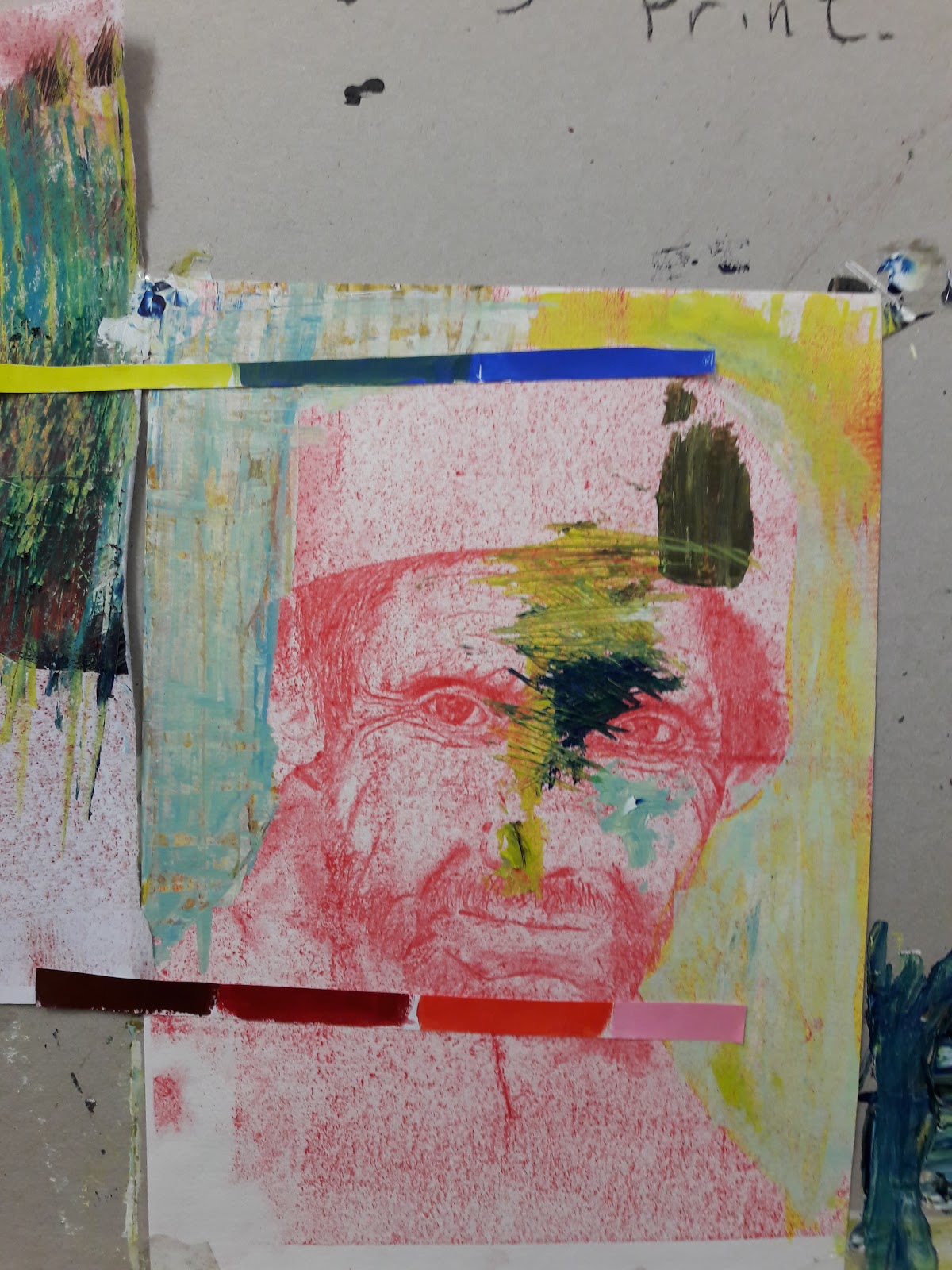 Painting experiments with texture