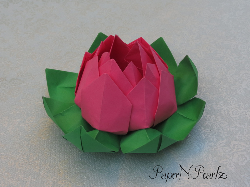 Traditional Origami Lotus - Revisited | Paper N Pearlz