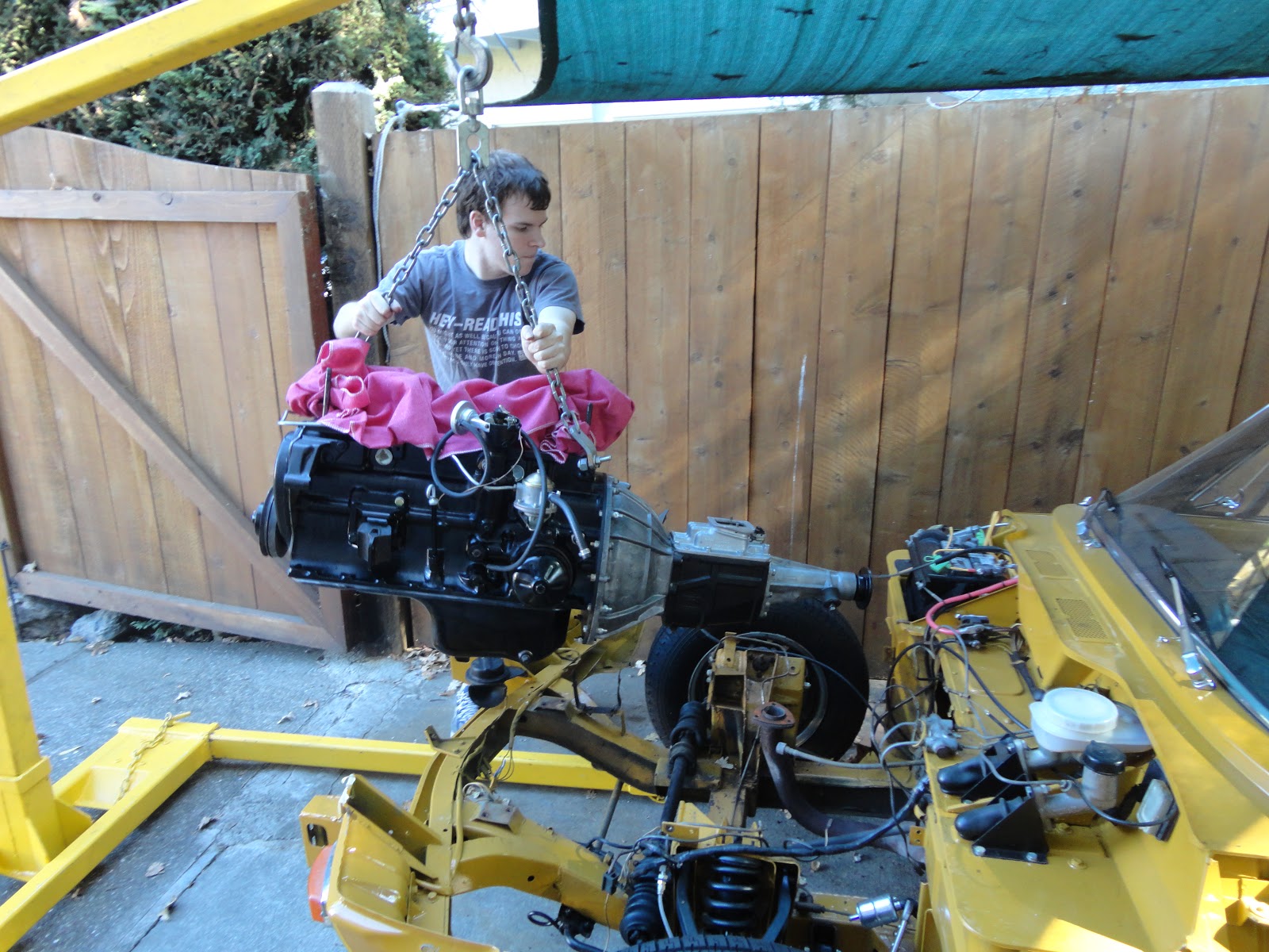 Triumph Engine and Gearbox rebuild: Part 3 - re-installation and ...