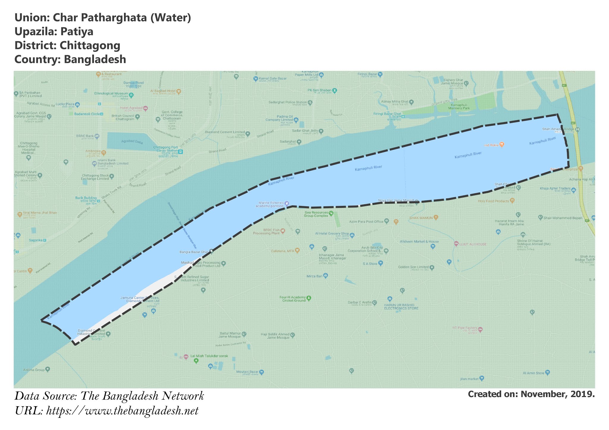 Char Patharghata Union (Water), Chittagong