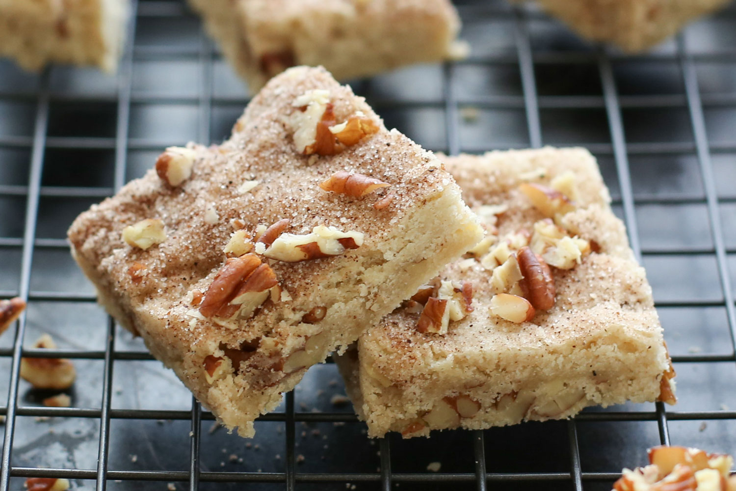 Barefeet In The Kitchen: Cinnamon Pecan Shortbread Bars {traditional ...