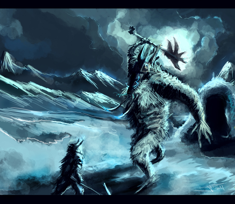 My Blog: Snow Monster (Speed Paint)