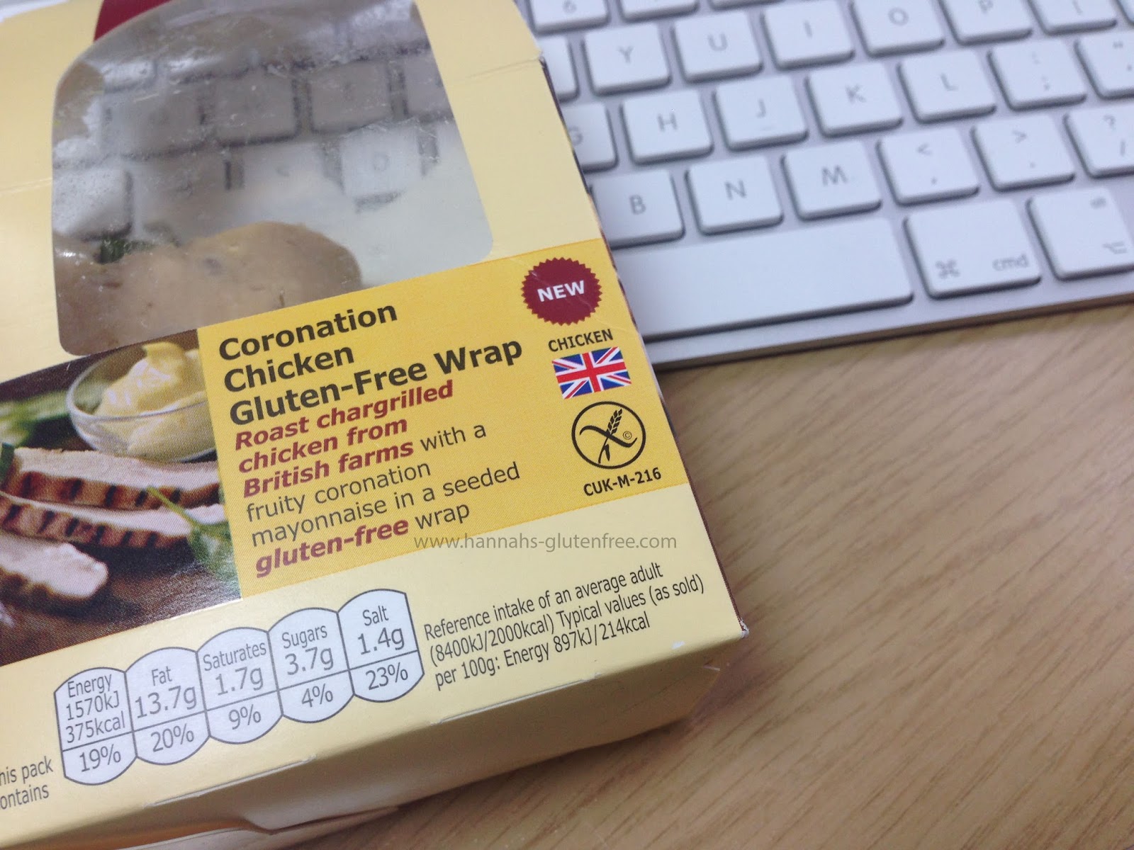 Hannah's Gluten Free : Costa Coffee - Gluten Free Coronation Chicken Wrap