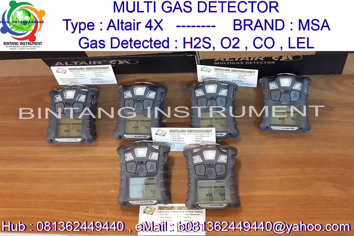 .: JUAL GAS DETEKTOR MSA ALTAIR 4XR, MULTI GAS DETECTOR LEL, CO, H2S ...