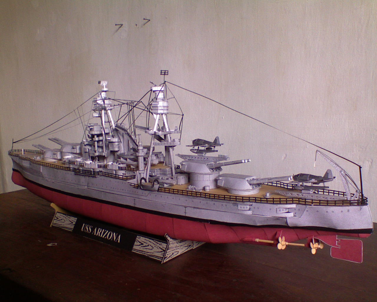 Papermodel Kapal Perang & Lain2: Papercraft USS Arizona