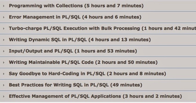 Obsessed with Oracle PL/SQL
