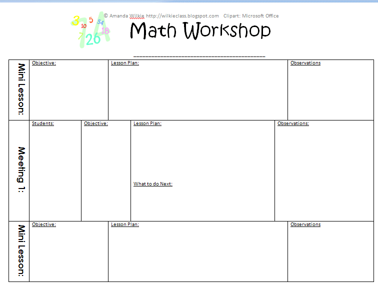Mischief Managed: Math Workshop: Team Meeting (Small Group)
