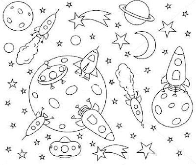 IMAGINI de colorat cu RACHETE pentru copiii de gradinita :: Fise de ...