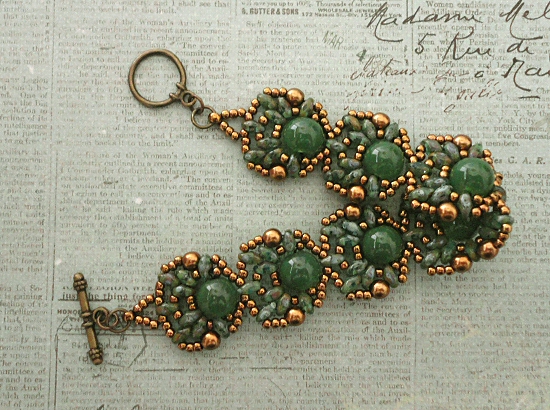 Linda's Crafty Inspirations: Buttercup Bracelet - Jade