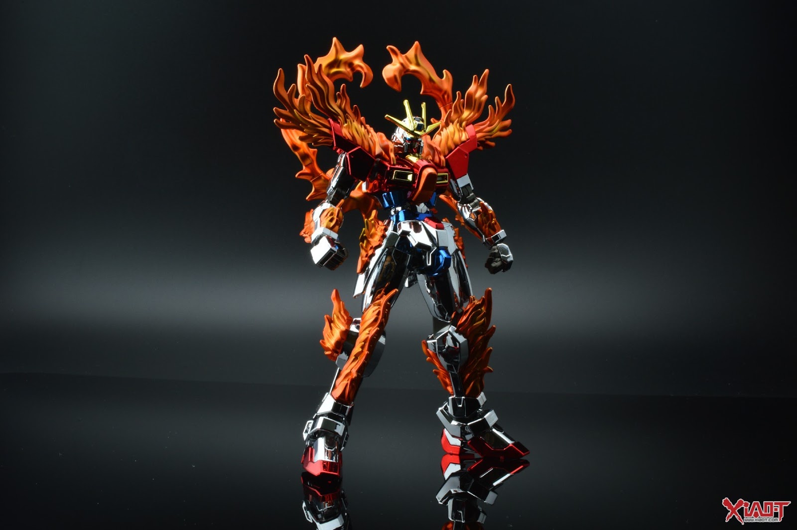 Painted Build: HGBF 1/144 Try Burning Gundam "Full Color Plating ver."