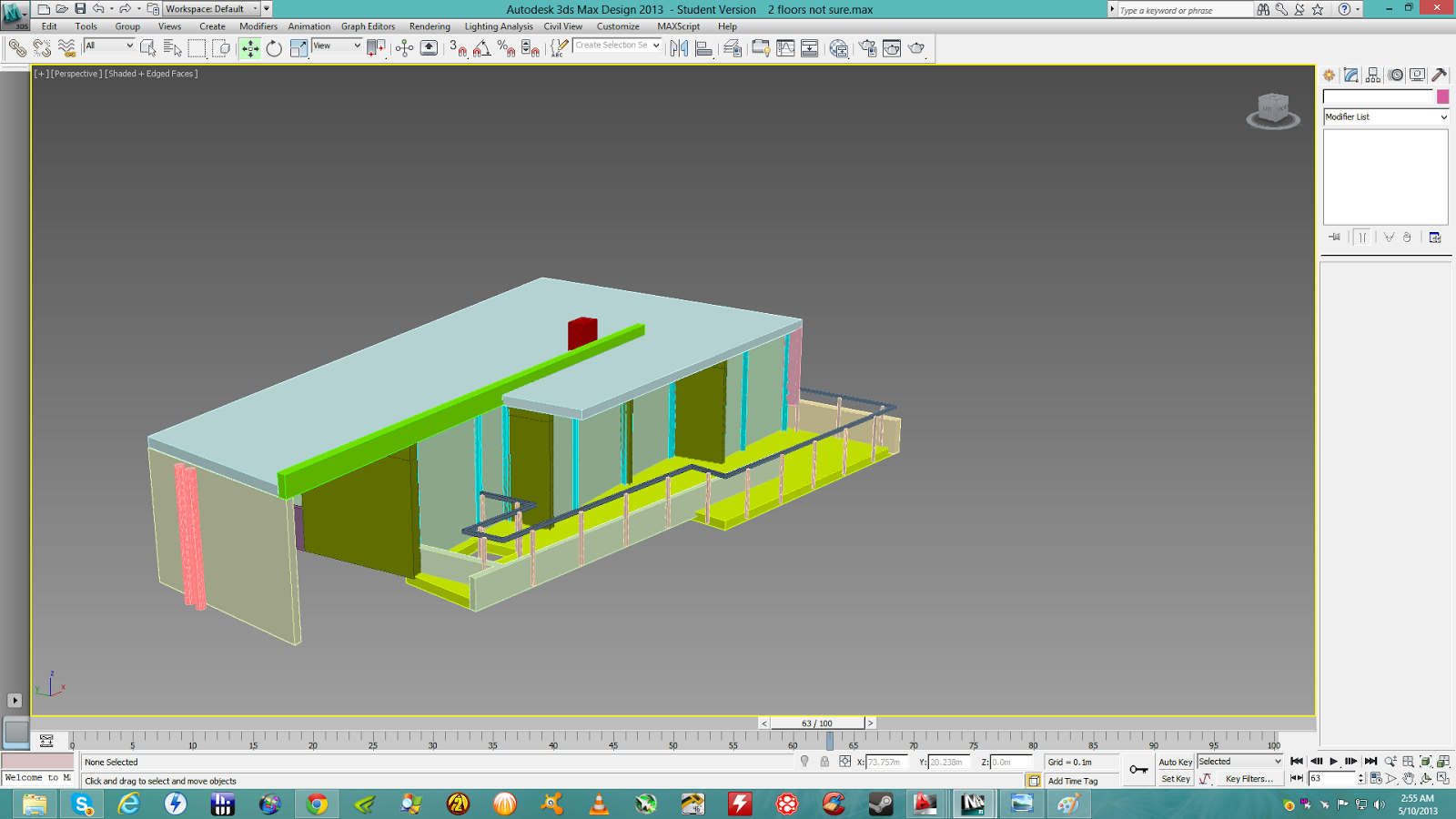 Architecture Visualization: Progress 3: Using Chamfer, Bridge ...
