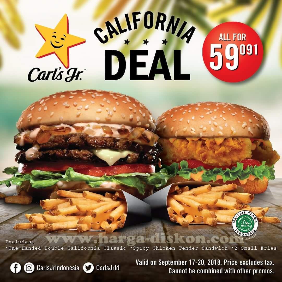 HARGA DISKON: Promo CARLS JR terbaru California Deal Rp65.000 Net ...