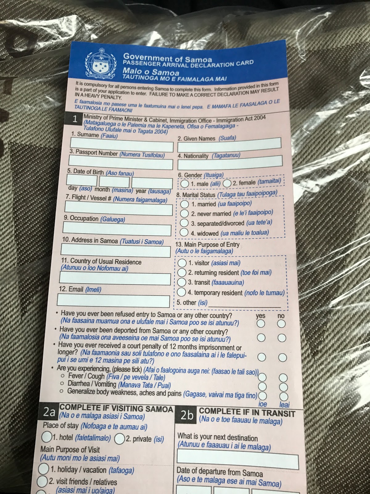 Rajeev's World: Tālofa Samoa... Ua Mai Oe? ... Part I