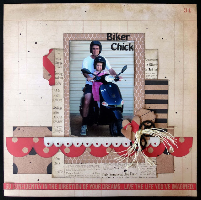 Julie's Papercraft: Biker Chick Layout
