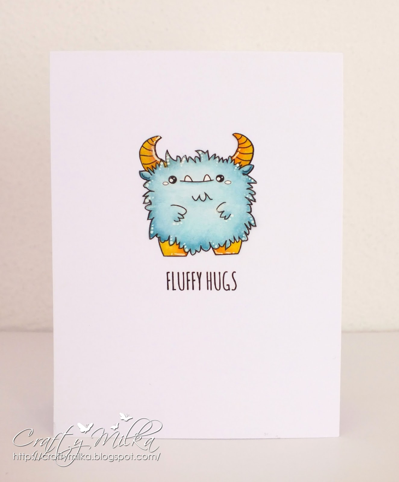 Crafty Milka: Fluffy Hugs Card (Fairy Tale Challenge #153)