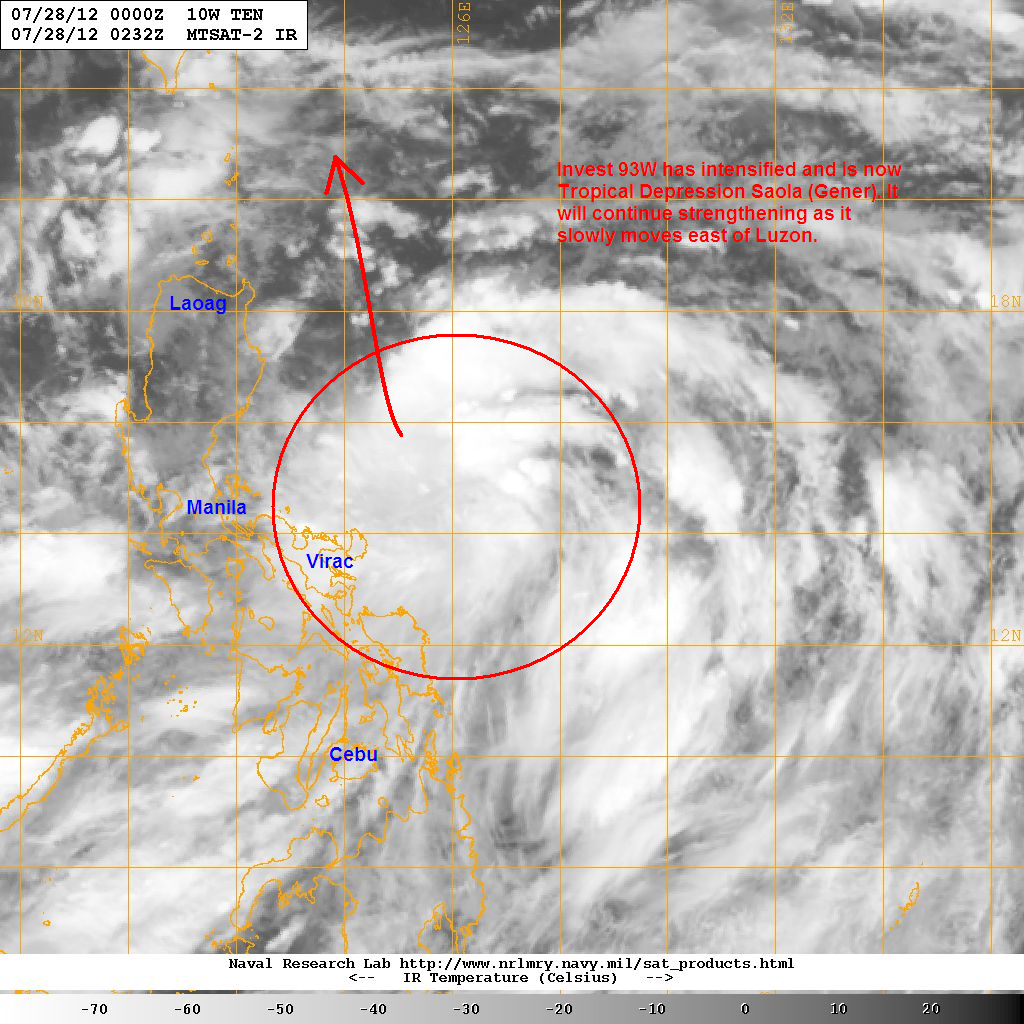 SA GITNA NG BAGYO: Tropical Depression Saola (Gener) Update #1
