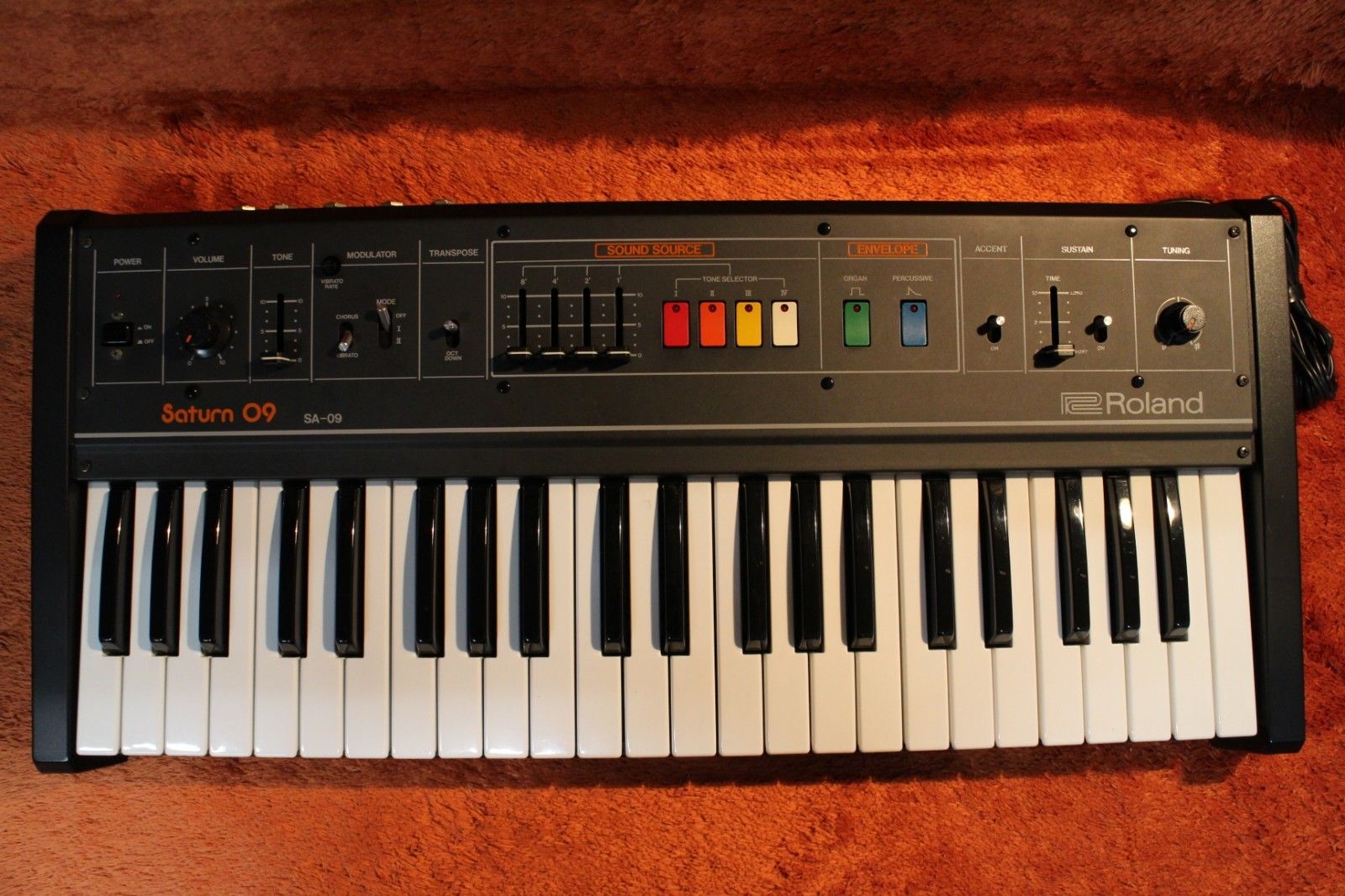 MATRIXSYNTH: Vintage Roland SA-09 Saturn 09 Synthesizer Keyboard w/soft ...