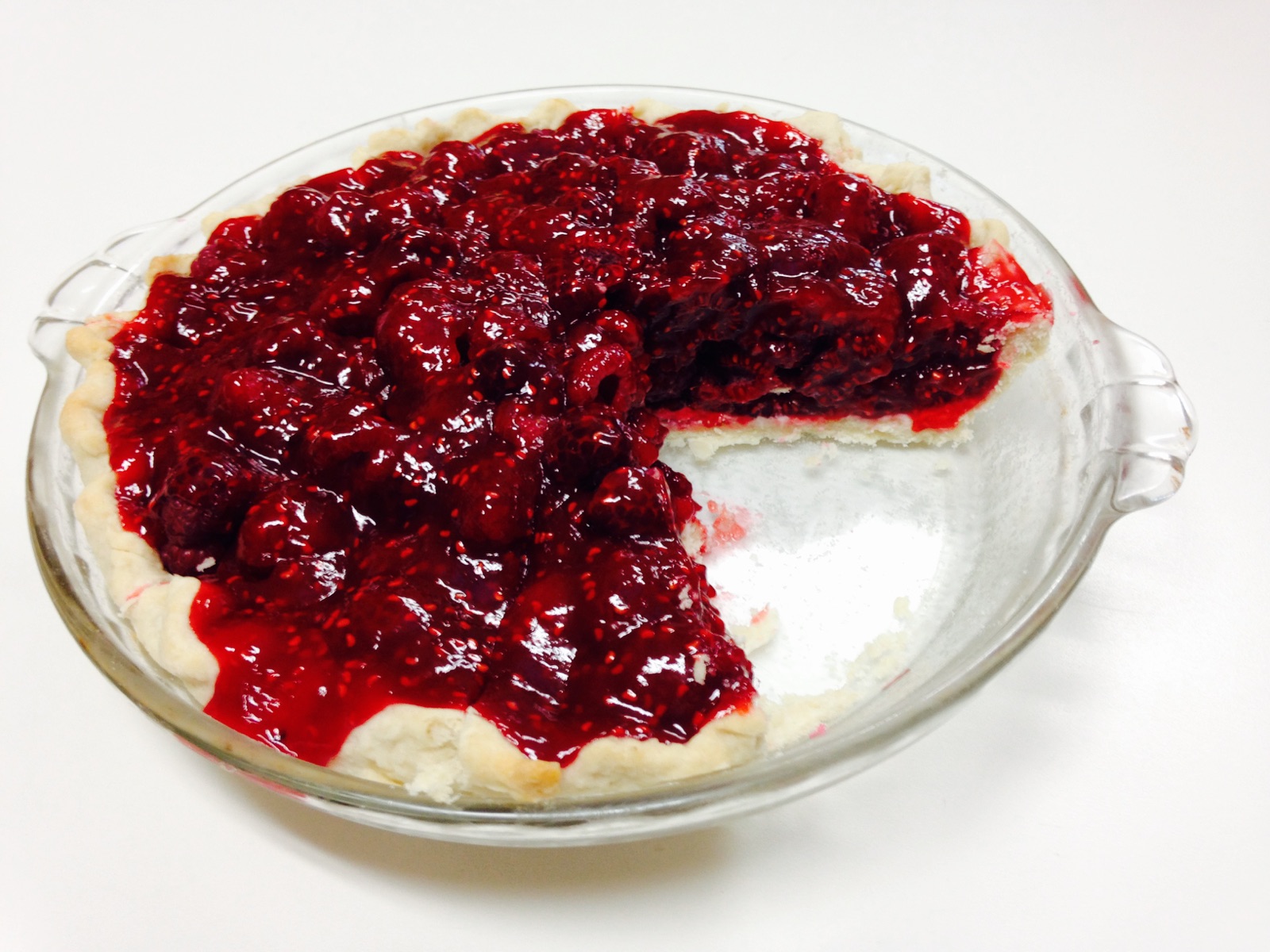 Calico and Lace: Raspberry Glaze Pie