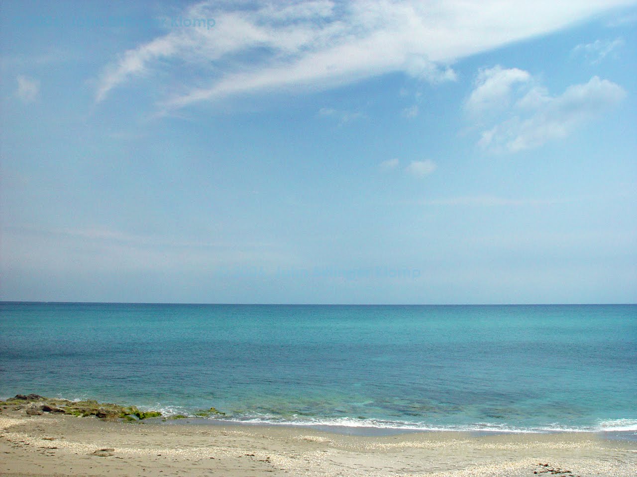 The Art of John Bittinger Klomp: Flat Water on the Beach Behind ...