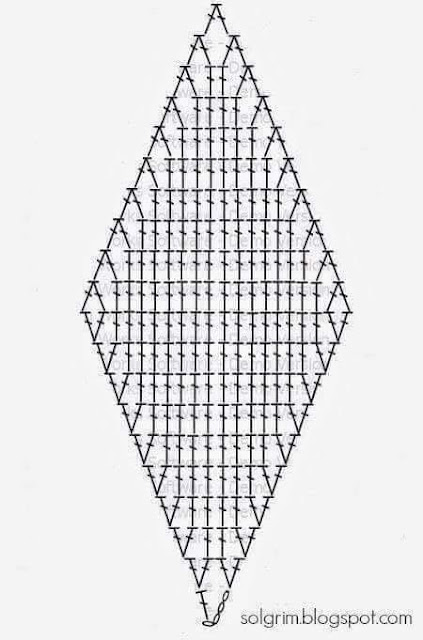 Diamond crochet in 3D format with free tutorial - CROCHET