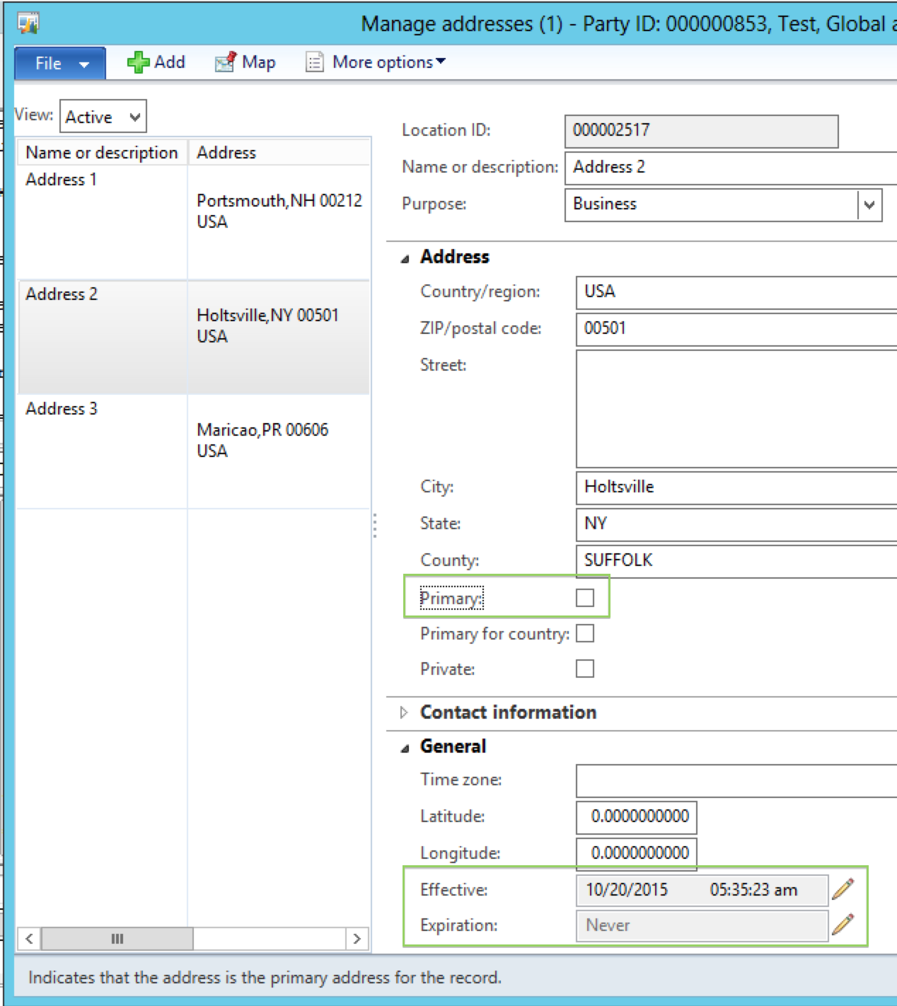 Dynamics Ax Hints Party Primary Address Non Covered Cases