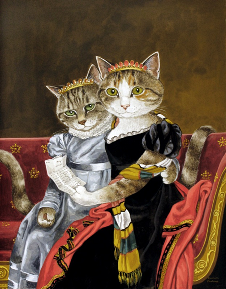 Il mondo di Mary Antony: Susan Herbert - cats art