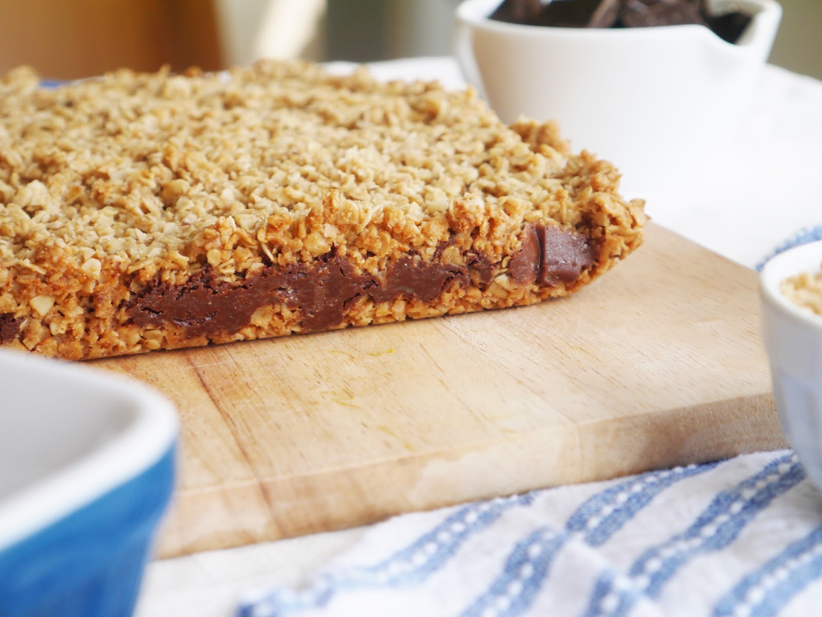 This Muslim Girl Bakes: Peanut Butter + Chocolate Stuffed Flapjacks.