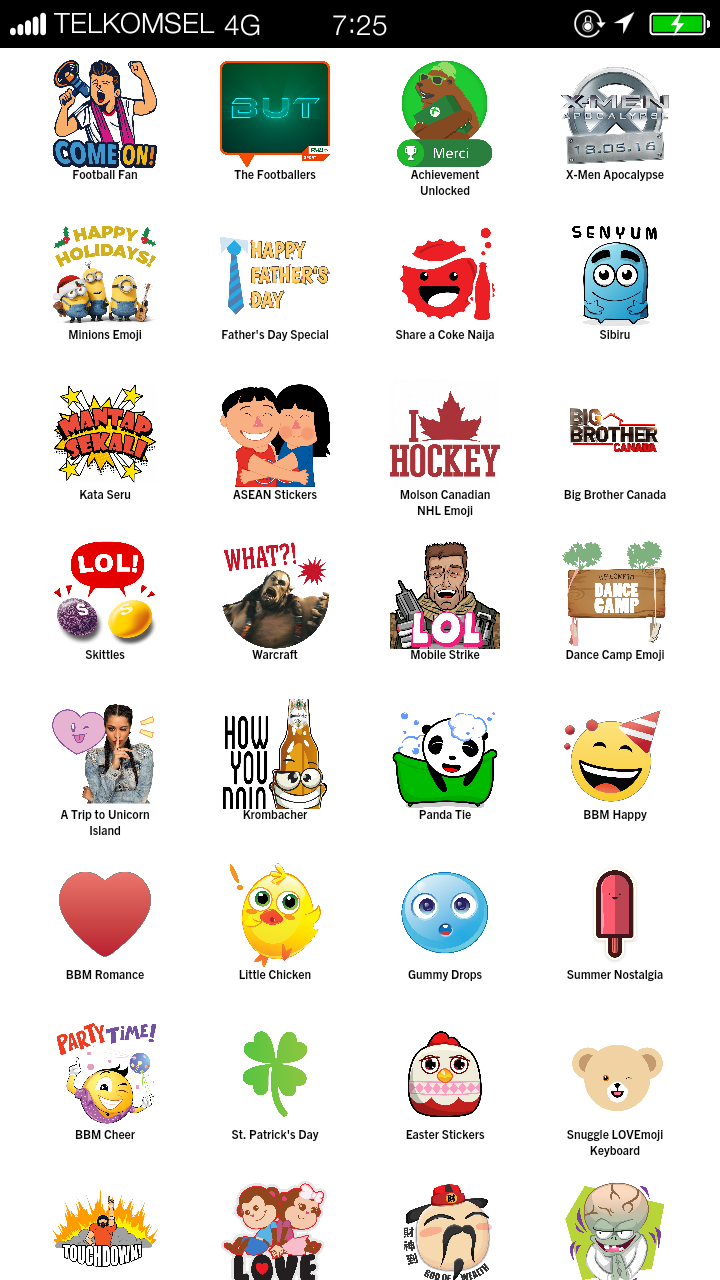 Begal Developers: ALL OF FREE STICKER BBM