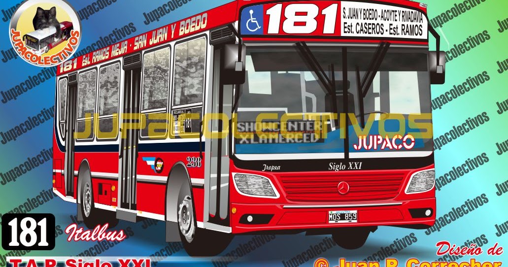 Recorrido de la LINEA 181 del Gran Buenos Aires