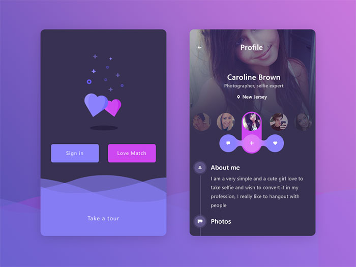 Profile UI Design Inspiration with Sign in - Re: Material Design