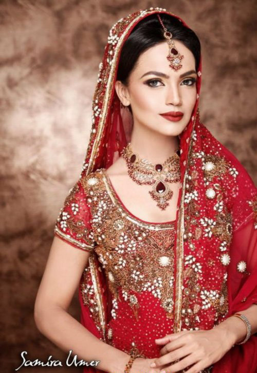 Pakistani Actress Aamina Sheikh Bridal Photoshoot 2014 | Fashion Design