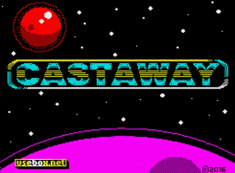 Indie Retro News: Castaway - Reidrac's latest ZX Spectrum 48K game!