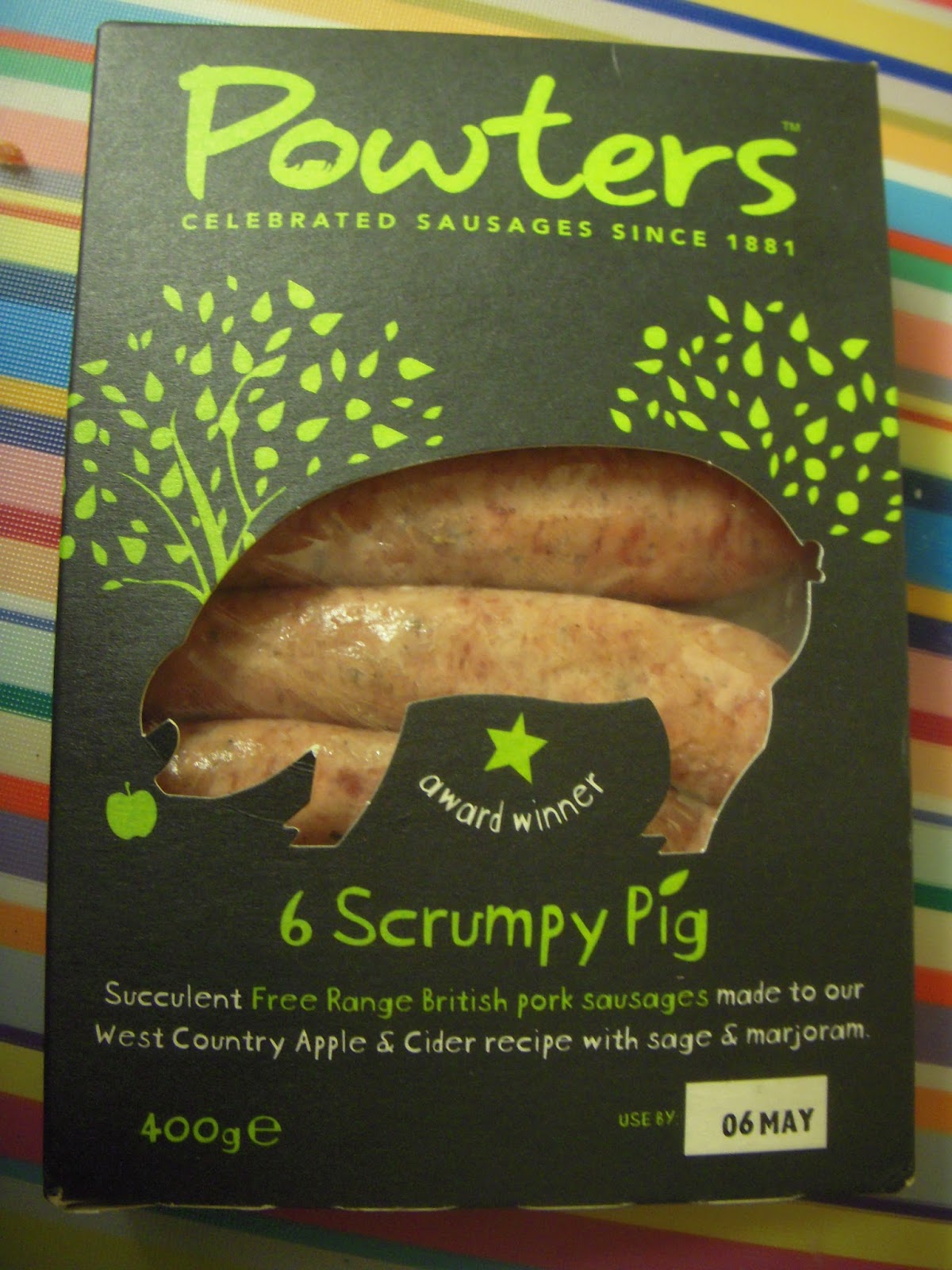 Rate My Sausage: Powters - Newmarket - Scrumpy Pig Sausage