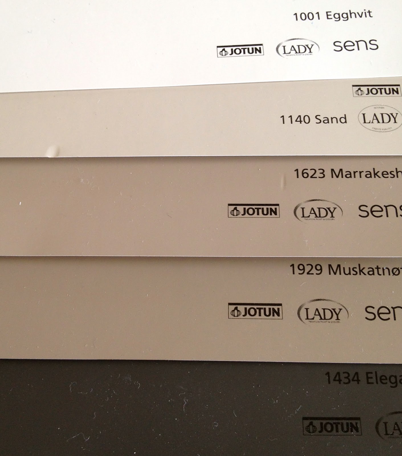 Villa Sukkertoppen: Fargevalg