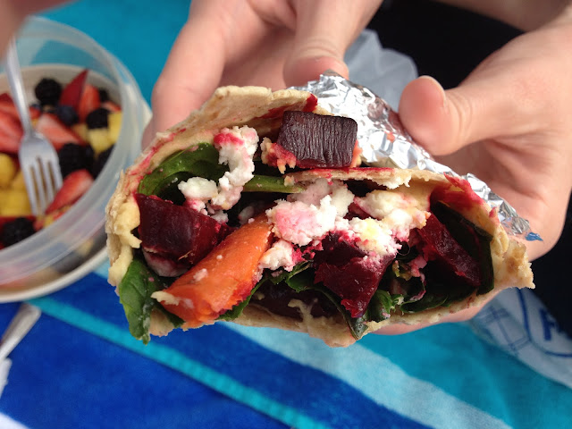Deep Roots: Roasted Root Vegetable and Hummus Wrap