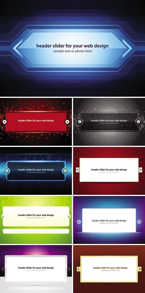 FREE CLIP ART VECTOR: Stock vector - Header Slider