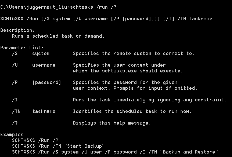 Command schtasks - 執行 Windows 工作排程器 Task Scheduler ~ 賈格的神秘古堡