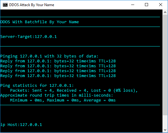 Script DDoS With CMD - Al Maz Bos