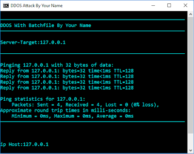 Script DDoS With CMD - Al Maz Bos
