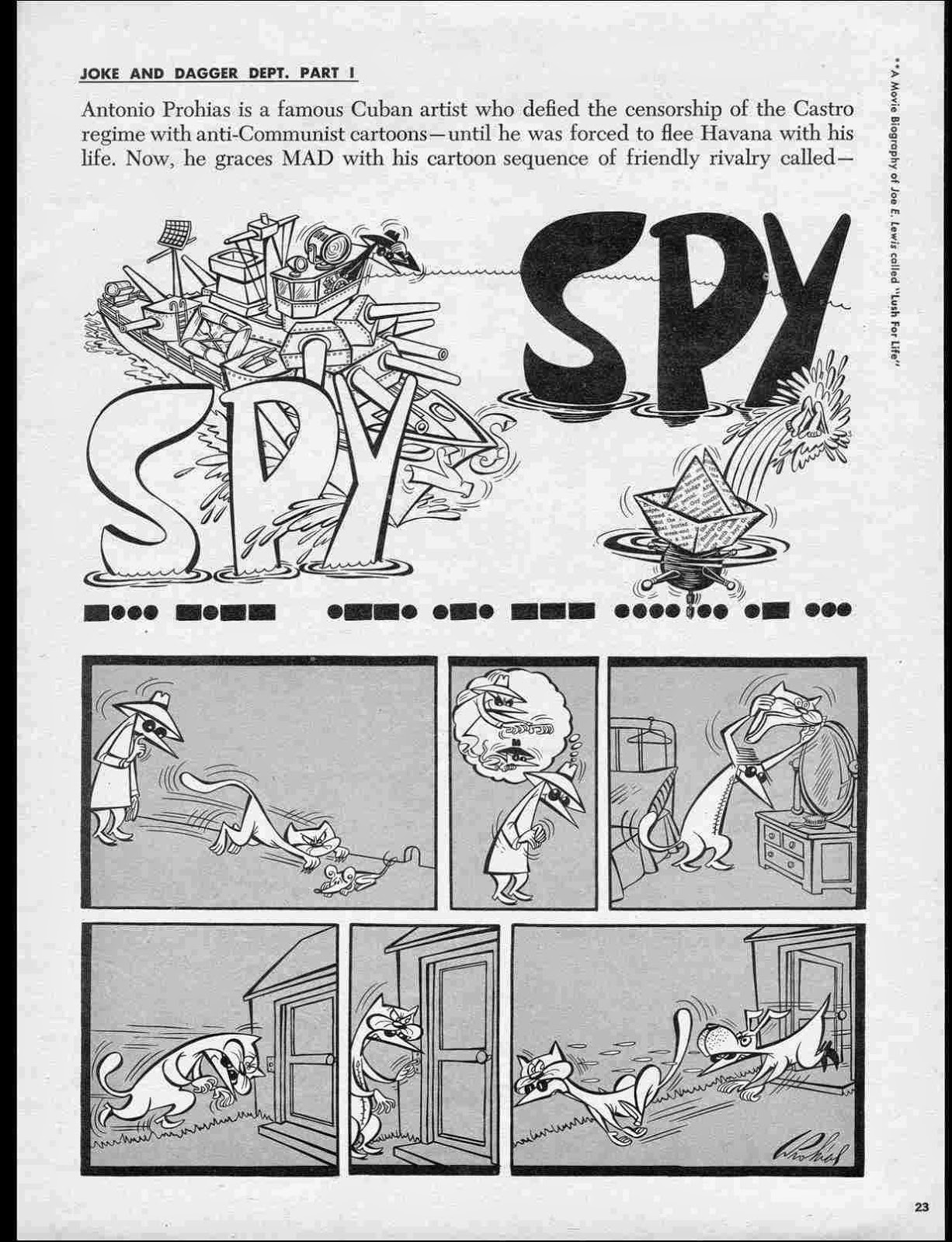 Free Comics Rostrum: The Classic Comedy Comic Strip Spy Vs Spy 01