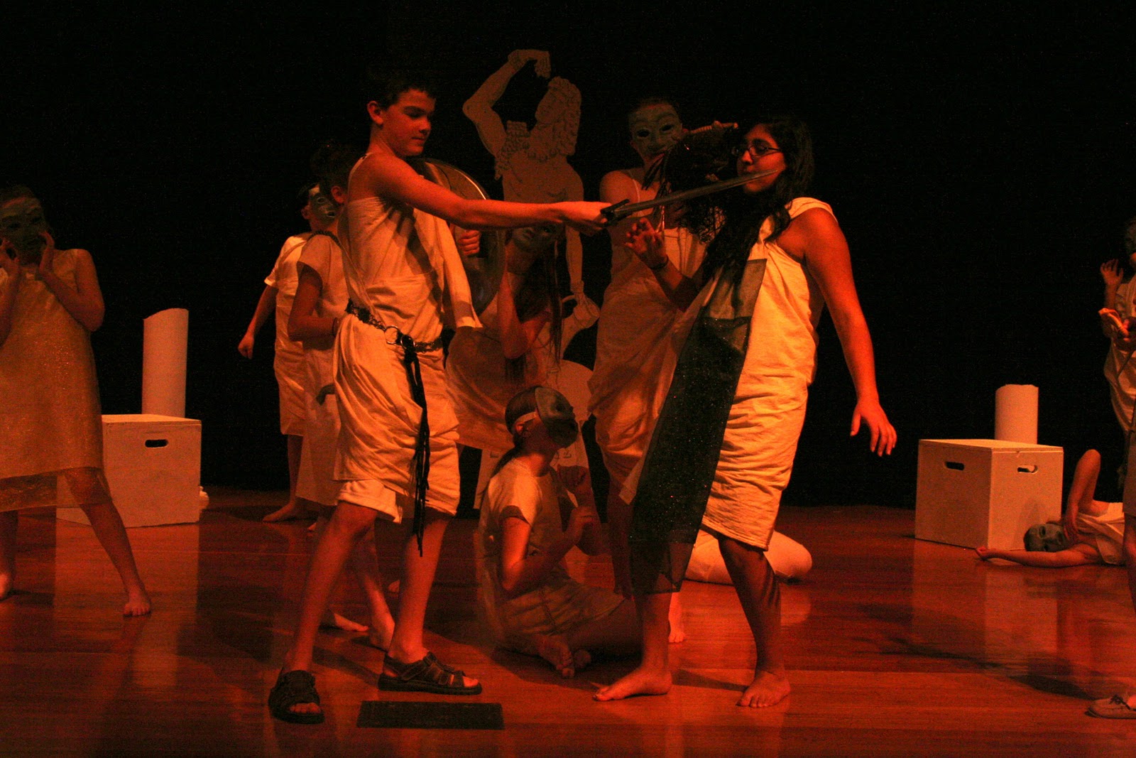 "Circus Olympus" ... Greek Theatre!: Perseus & Medusa Production Photos