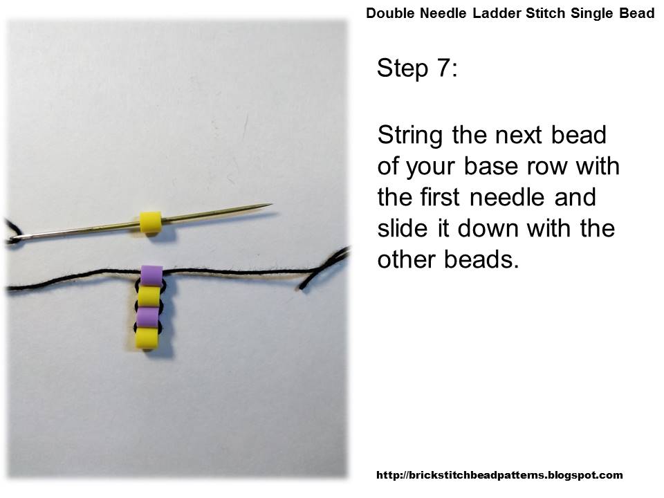 Brick Stitch Bead Patterns Journal: Double Needle Ladder Stitch Single ...
